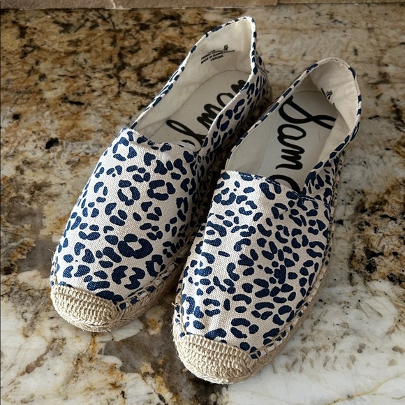 Sam Edelman | Shoes | New Sam Edelman Navy Animal Print Espadrilles ...